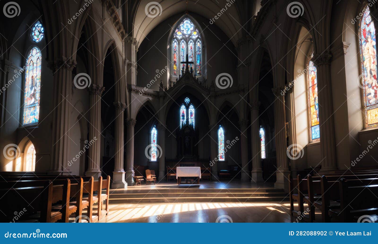 Anime Kathedrale Kirche Generative Ai Generative Ai Stock Abbildung ...