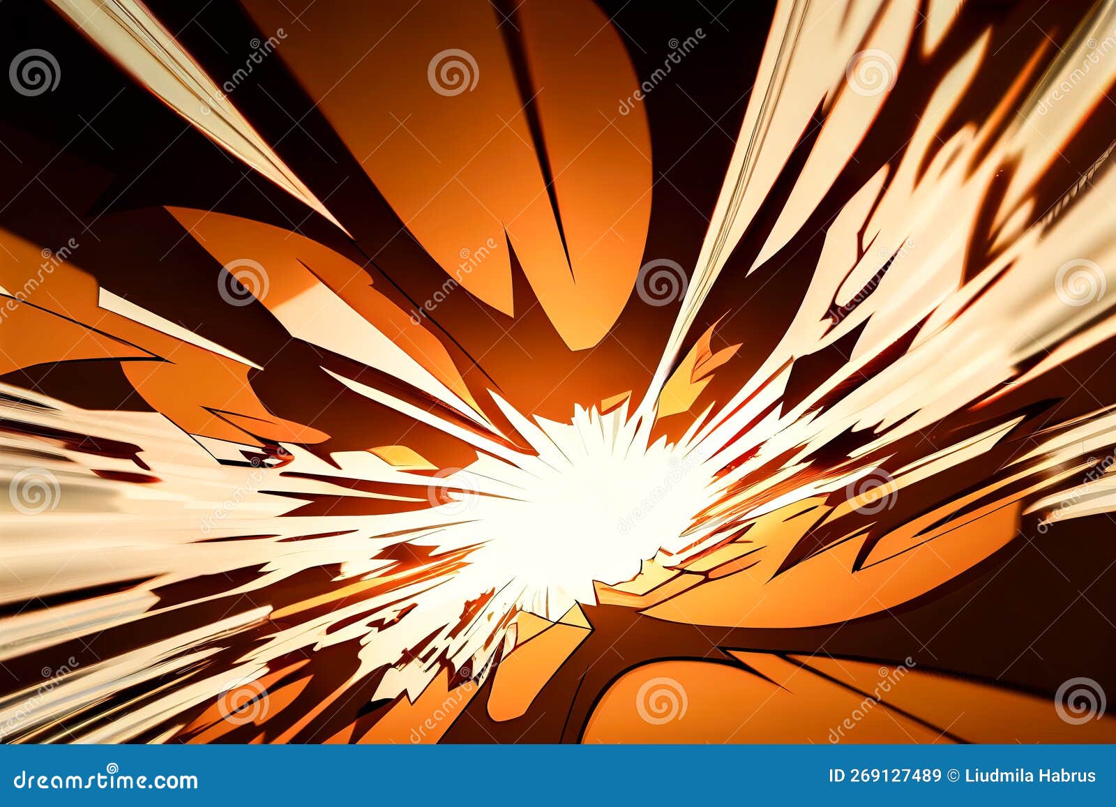 Anime Radial Background. Speed Illustration Stock Image - Image of ...