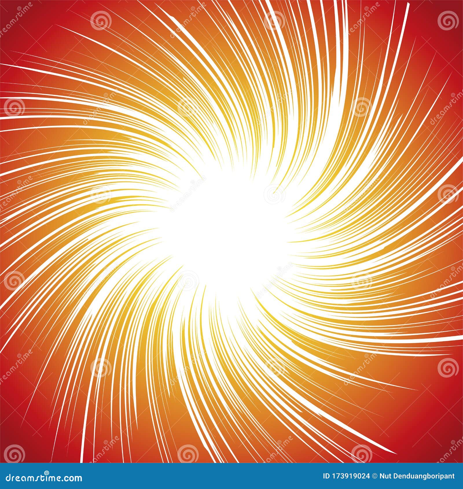 Anime Spiral Curve on White Background Stock Vector - Illustration of ...