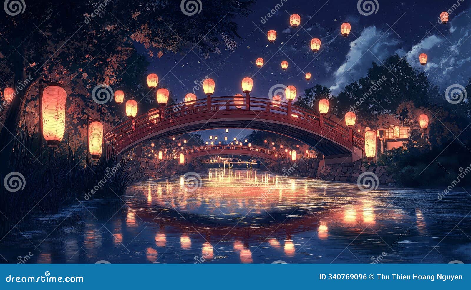 Anime theme for background stock photo. Image of landscape - 340769096