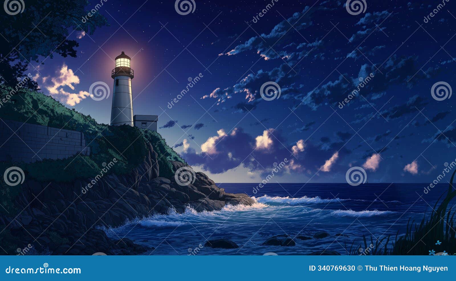 Anime theme for background stock photo. Image of cliff - 340769630