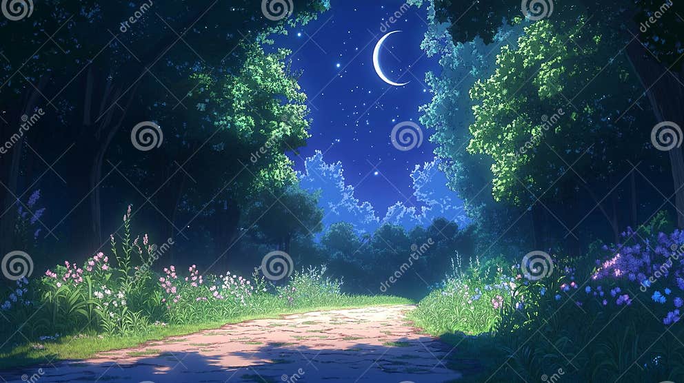 Anime Theme of the Background Stock Image - Image of cosmos, background ...