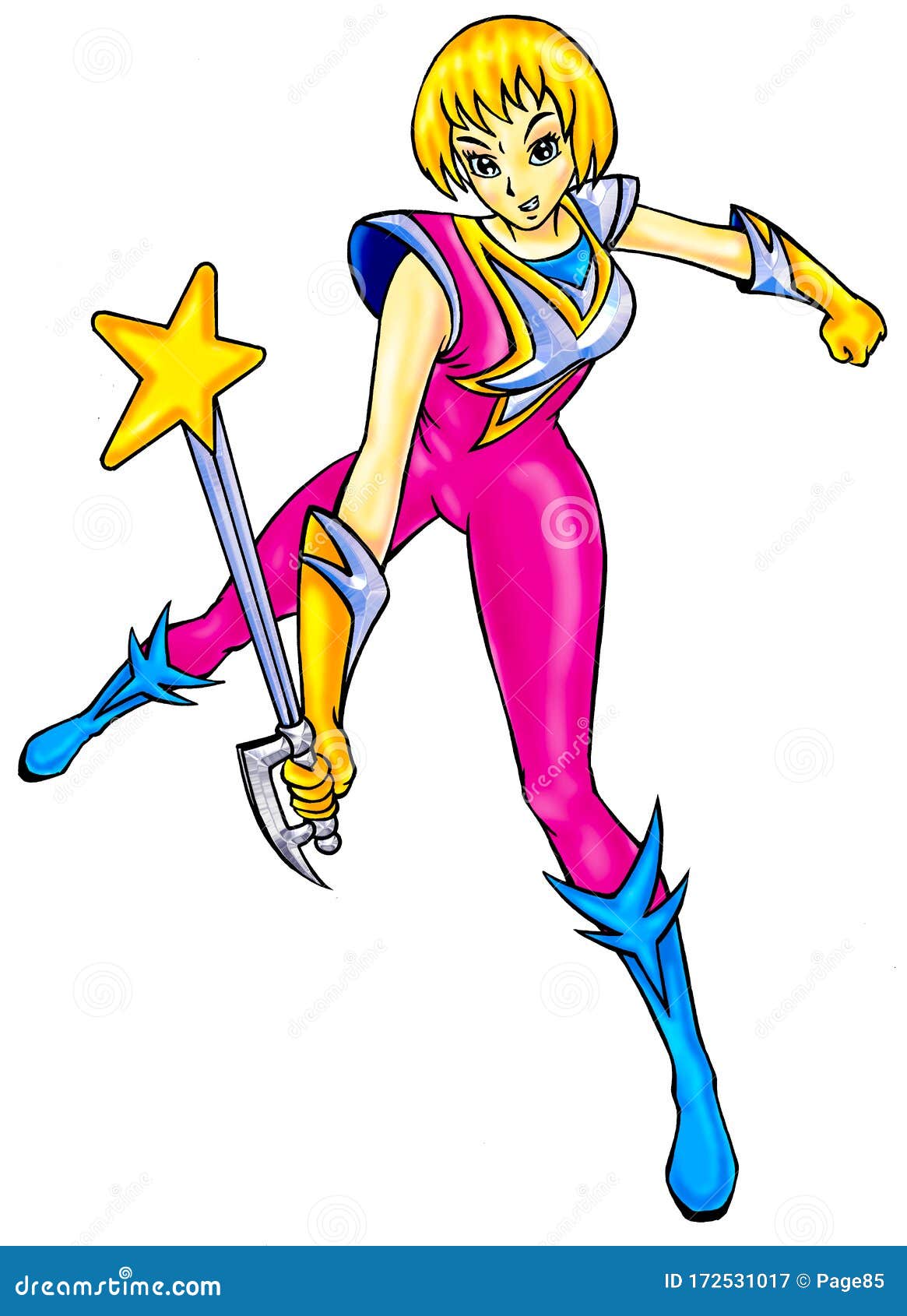 Anime Warriors Cartoon Vector | CartoonDealer.com #33918225