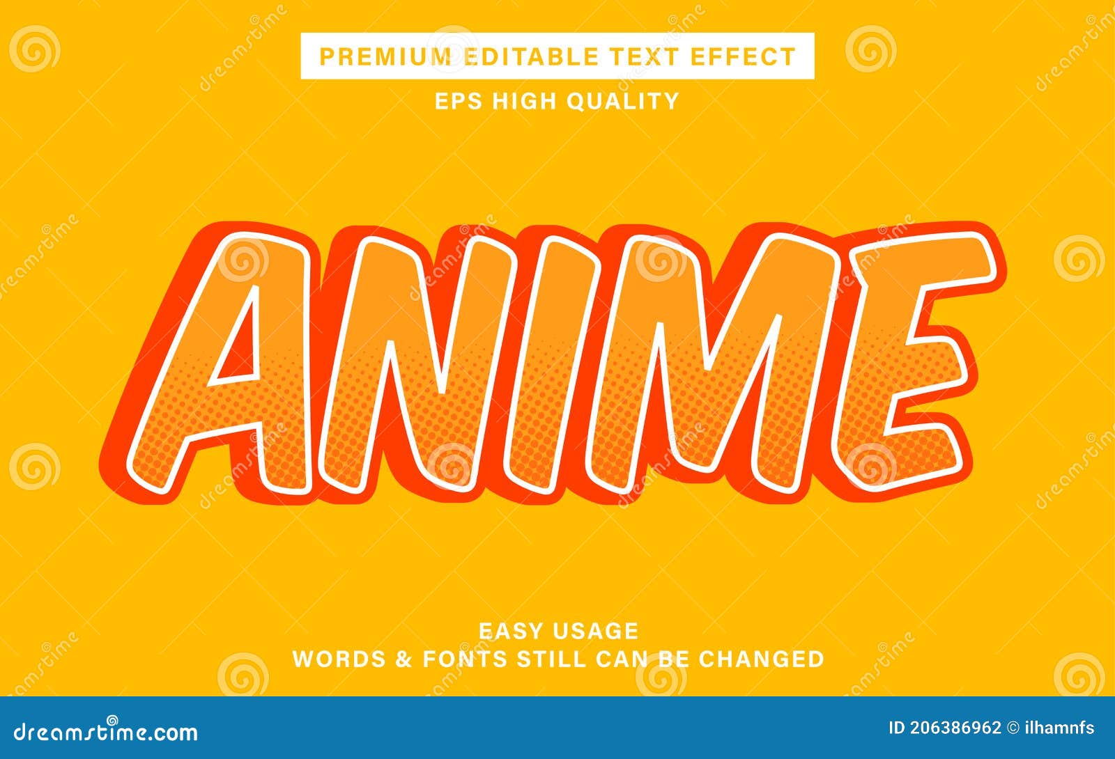 Animerad Redigerbar Text, Effekt Vektor Illustrationer - Illustration ...