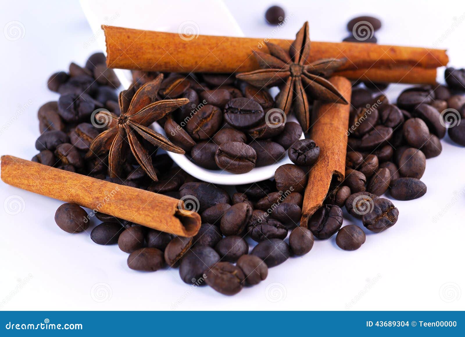 Anis, coffee and cinnamon stock photo. Image of aromatic - 43689304