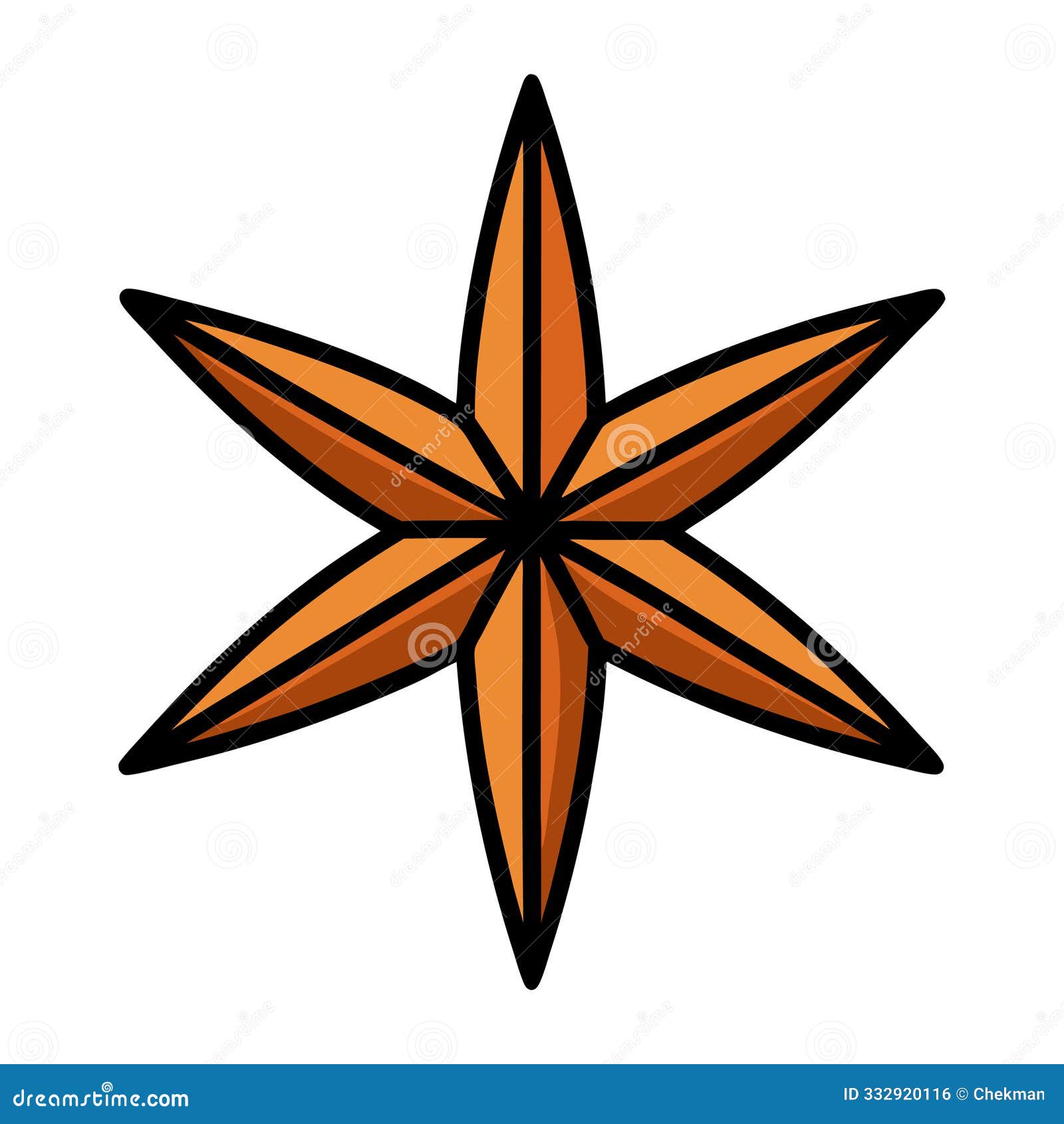 Anise Icon. Anise Symbol. Anise Star Icon Isolated on White Background ...