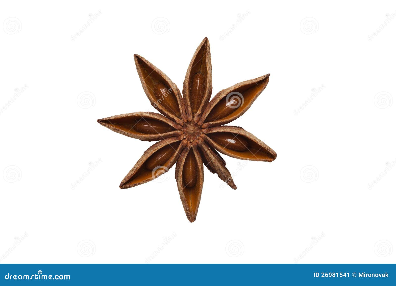 Aniseed Isolated on White Background Stock Image - Image of brown, asia ...