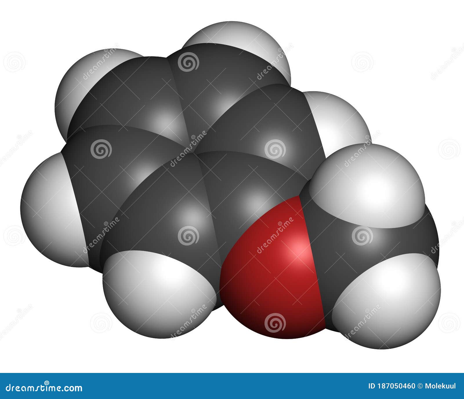 Anisole Chemical Molecule. Used in Fragrances and As Chemical Precursor ...