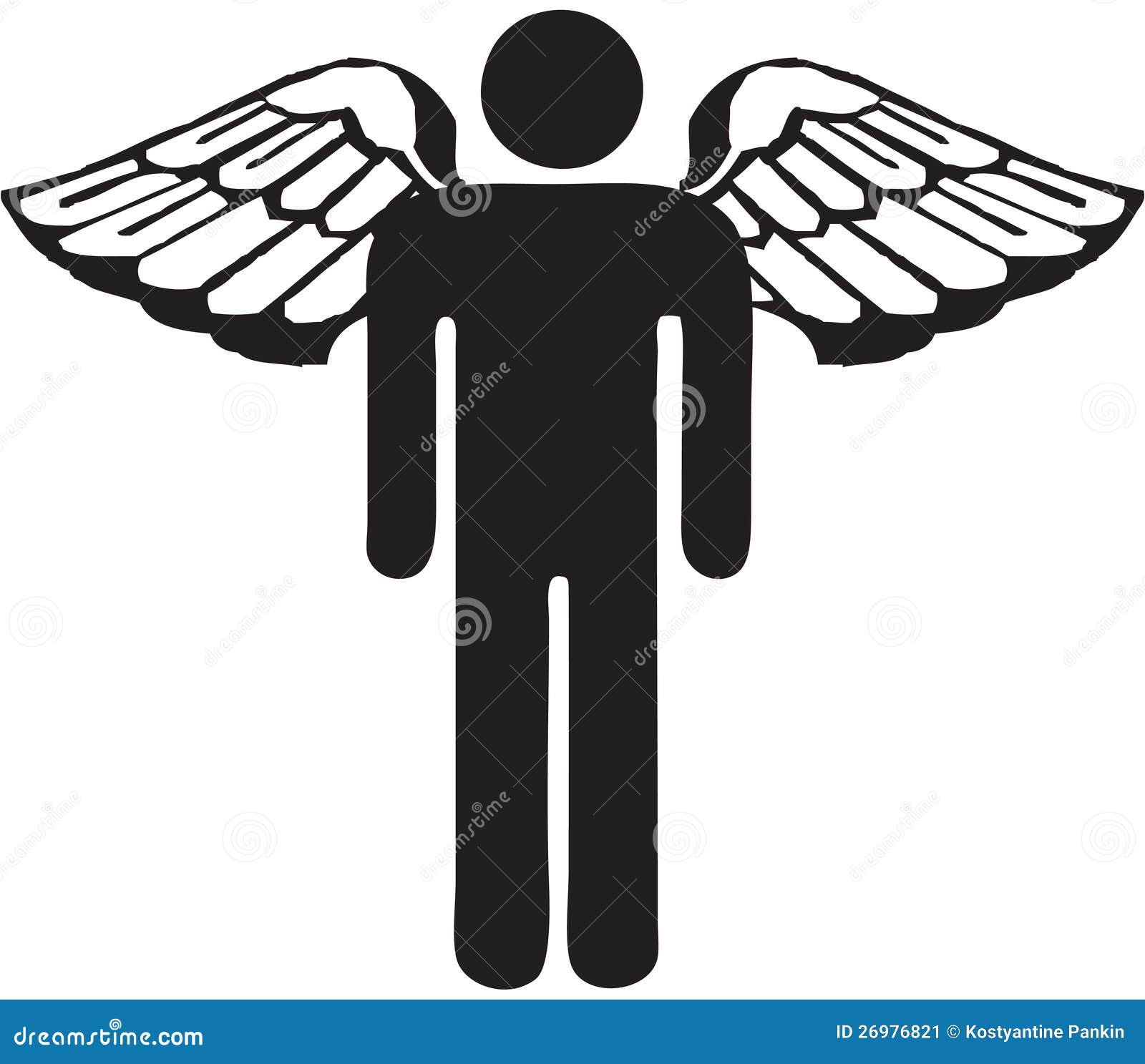 Anjo do símbolo ilustração do vetor. Ilustração de retrato - 26976821