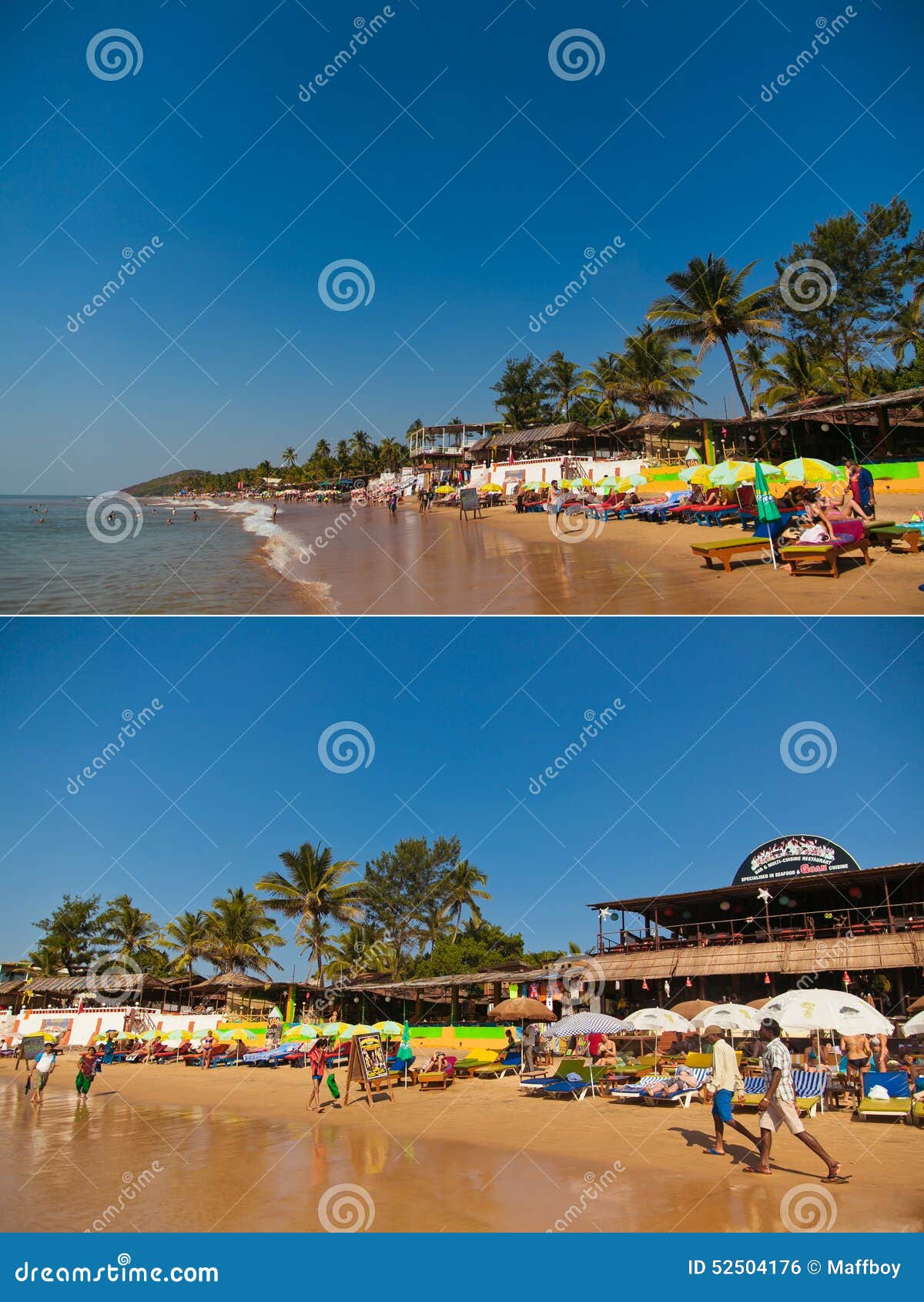 Anjuna beach editorial photo. Image of resort, beach - 52504176