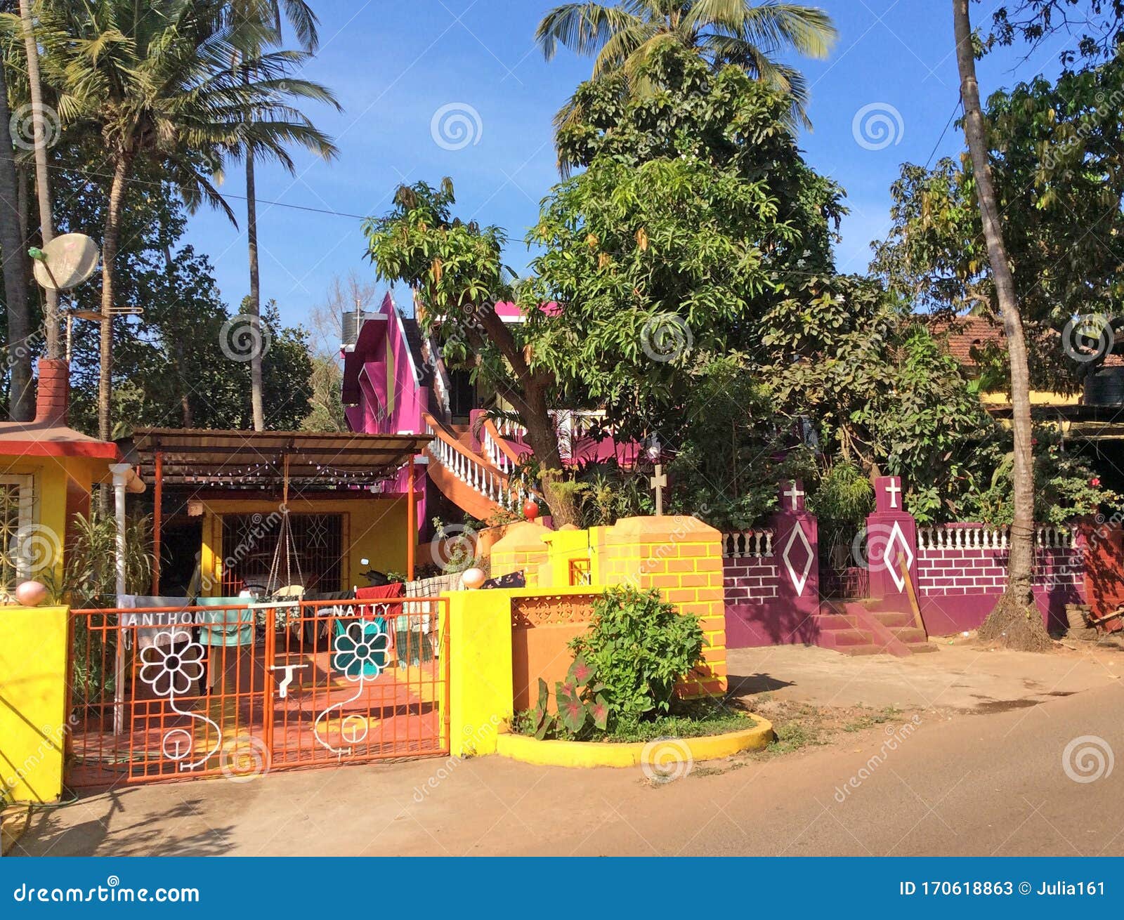 Anjuna Village, North Goa, India Editorial Photo | CartoonDealer.com ...