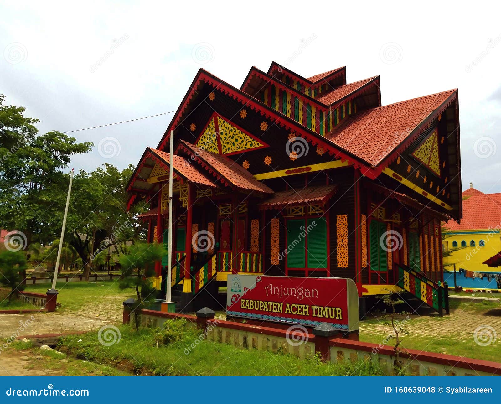 Beautiful Art of Anjungan Aceh Timur, Aceh Culture Editorial Stock ...