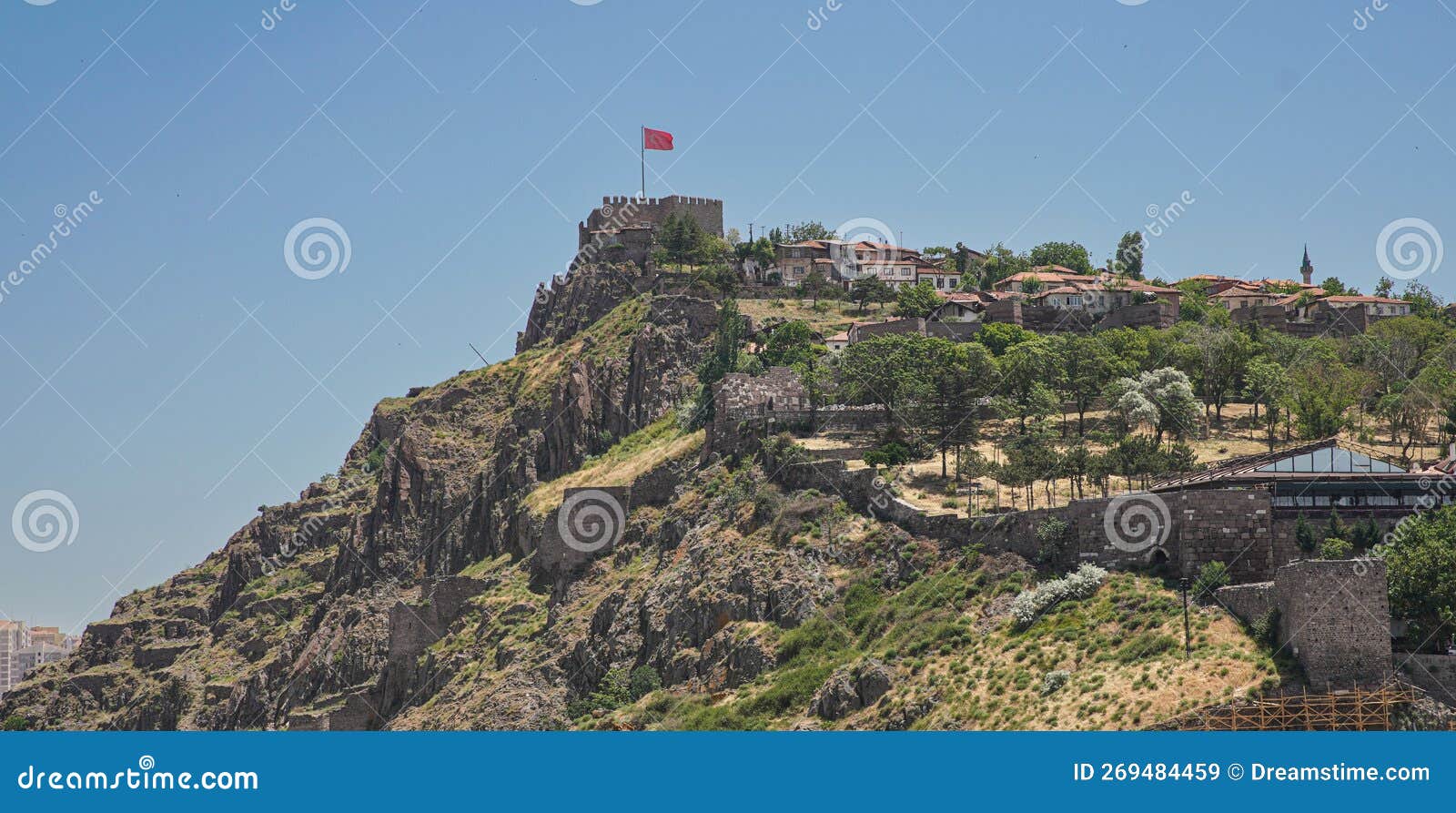 Ankara Castle in Ankara, Turkiye Stock Image - Image of turkey ...