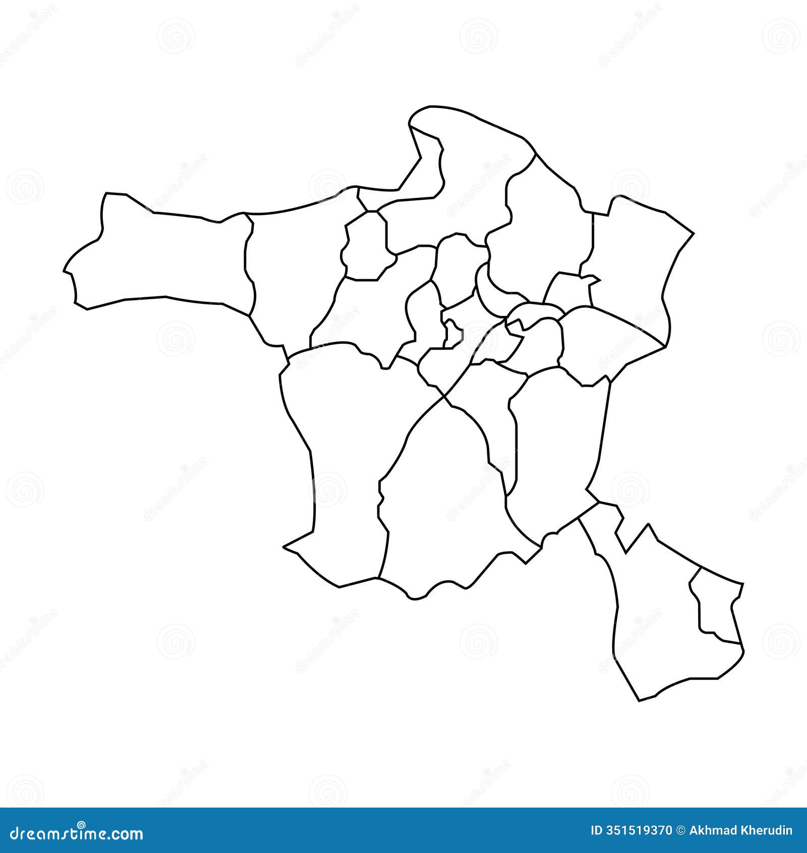 Ankara City Republic Of Turkey, Anatolia Map Vector Illustration ...