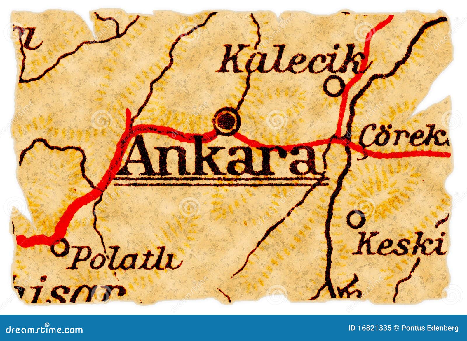 Ankara old map stock image. Image of vintage, isolated - 16821335