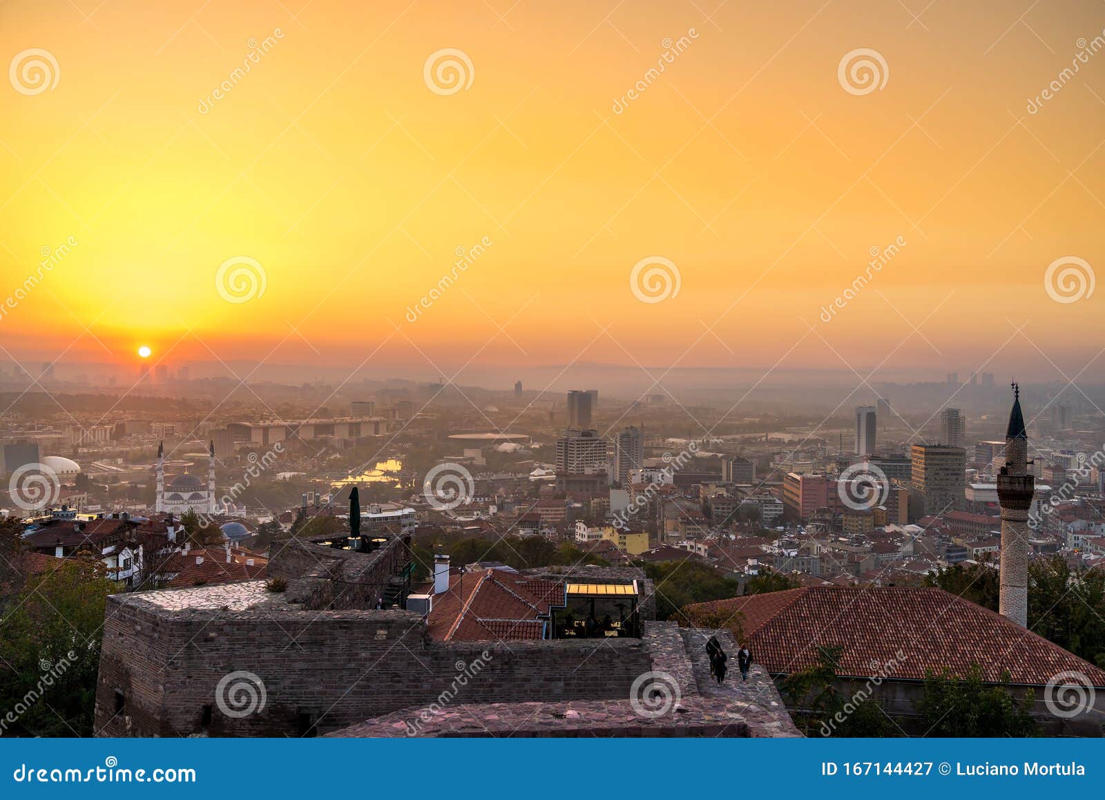 Ankara at sunset,Turkey stock image. Image of architecture - 167144427