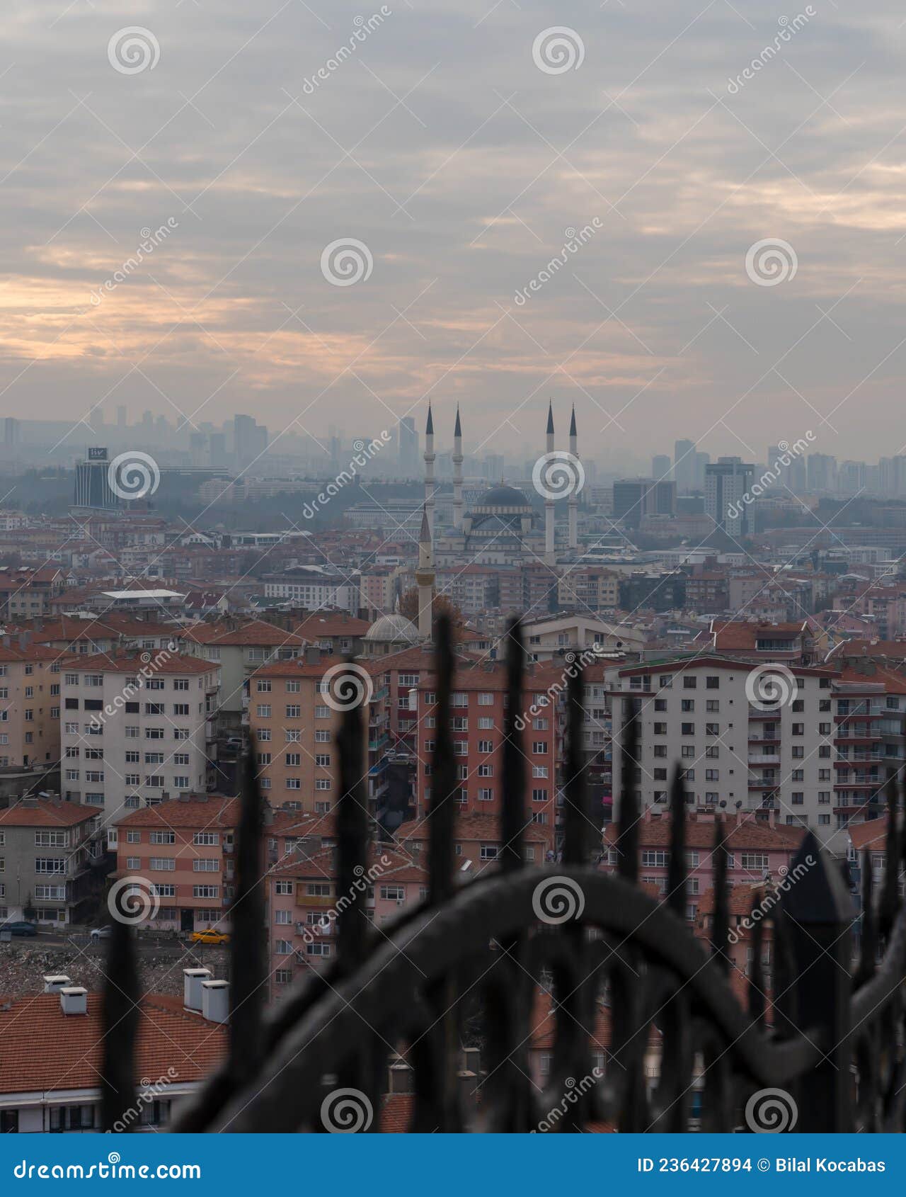 Ankara, Turkey - December 05 2021: Panoramic View of Ankara from Behind ...