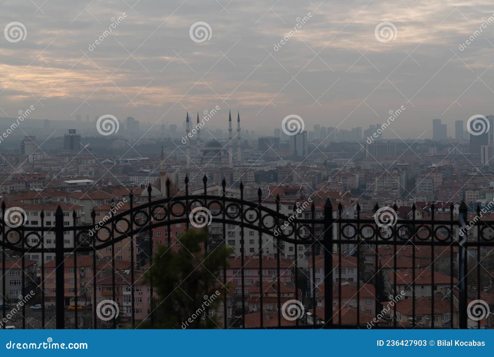 Ankara, Turkey - December 05 2021: Panoramic View of Ankara from Behind ...