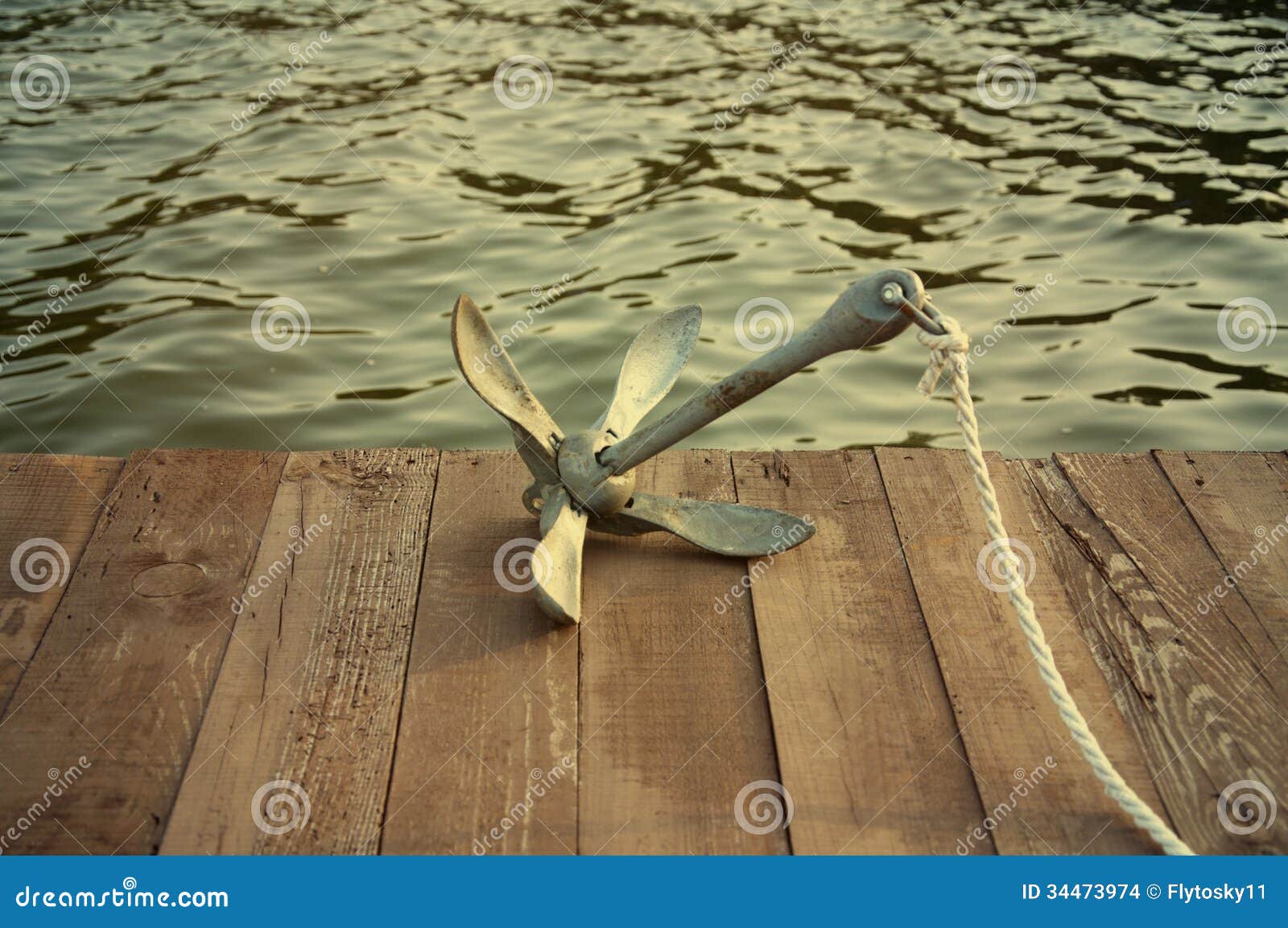 Ankare arkivfoto. Bild av hamn, skarpt, objekt, kusthamn - 34473974