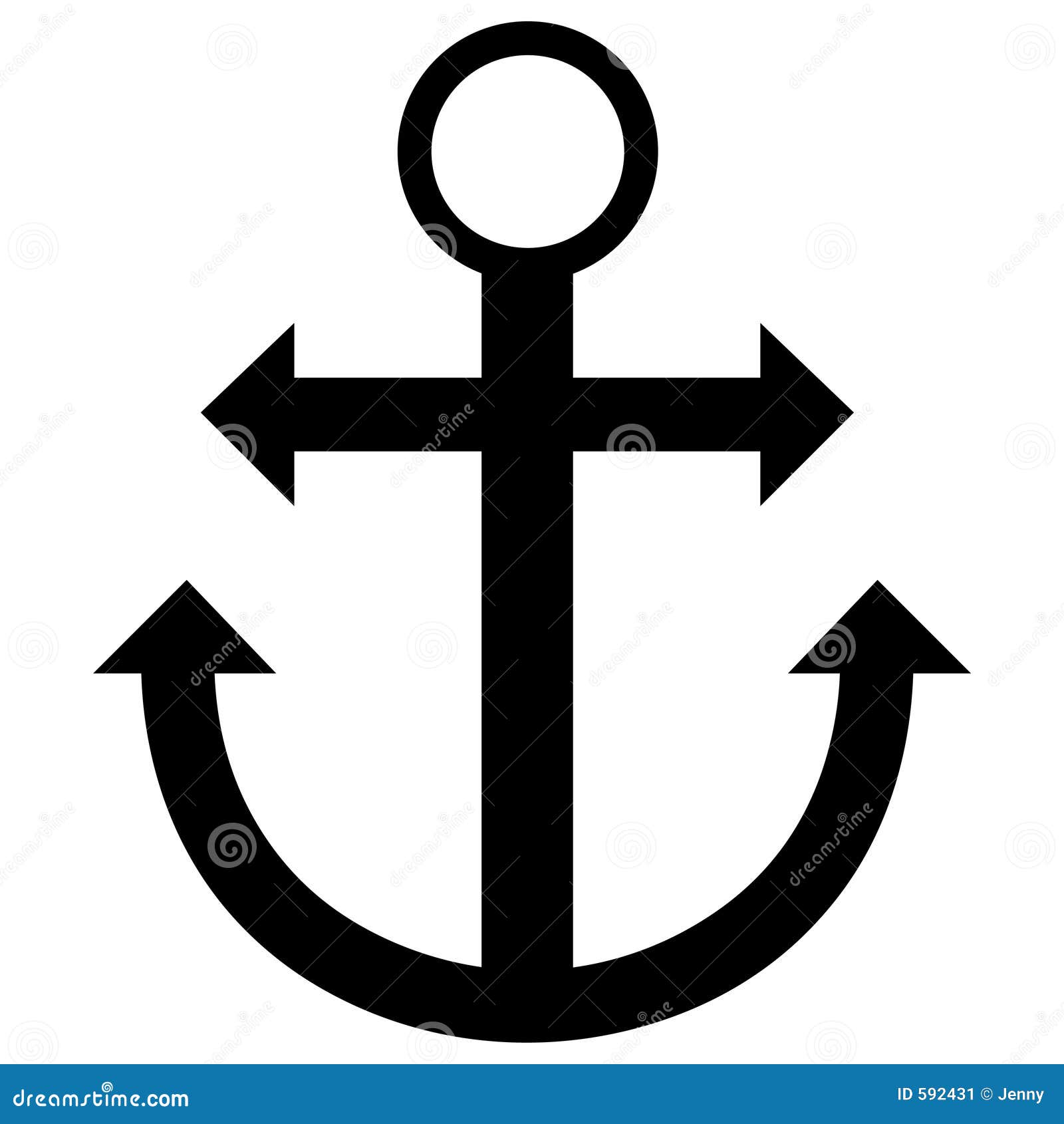 Ankare vektor illustrationer. Illustration av nautiskt - 592431
