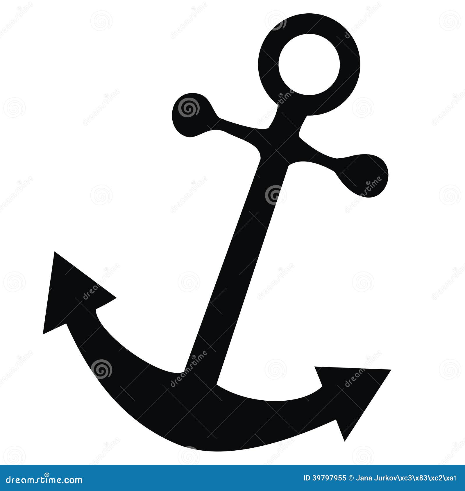 Ankare - svart vektor illustrationer. Illustration av symbol - 39797955