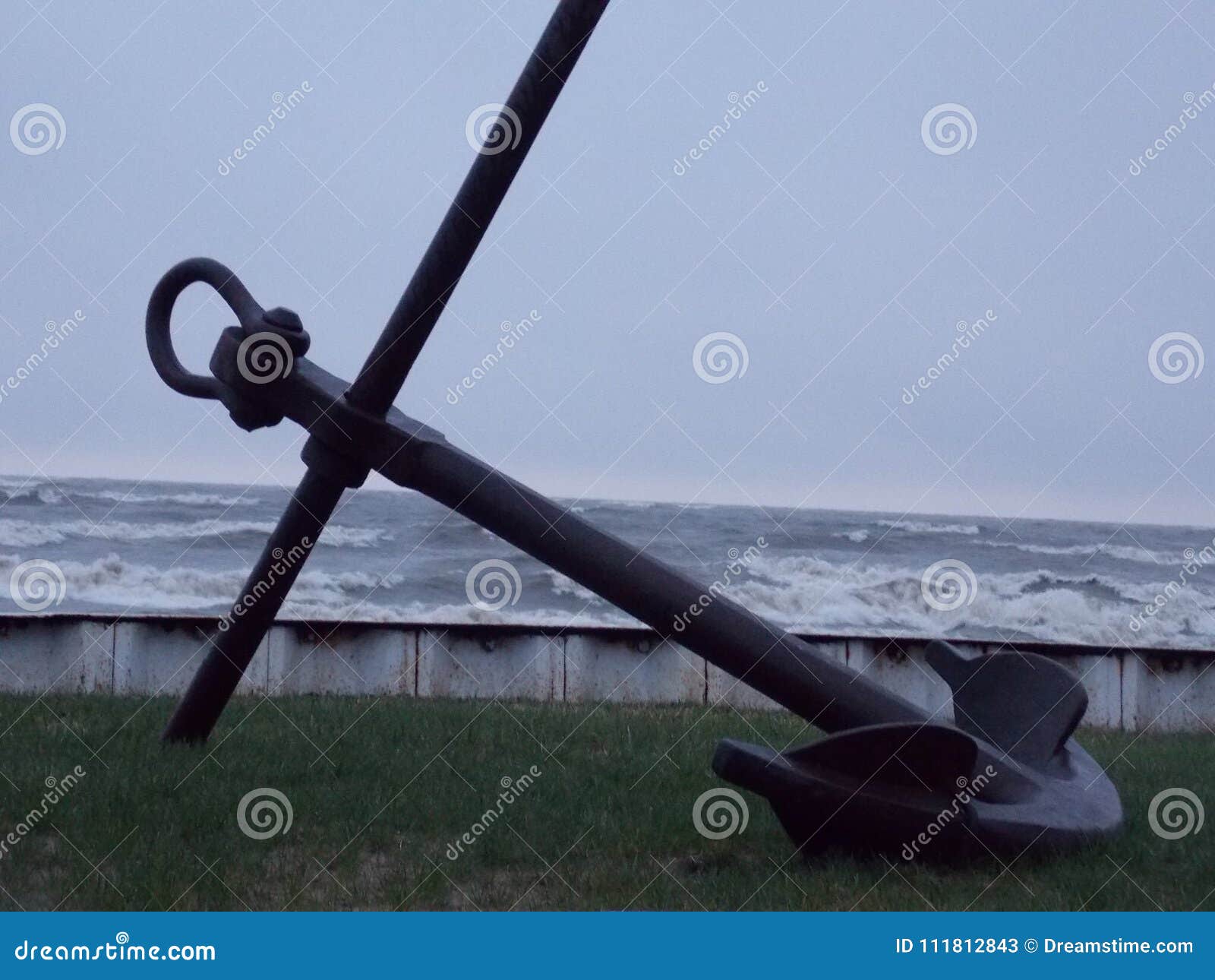 Anker stock afbeelding. Image of kust, zitting, meer - 111812843