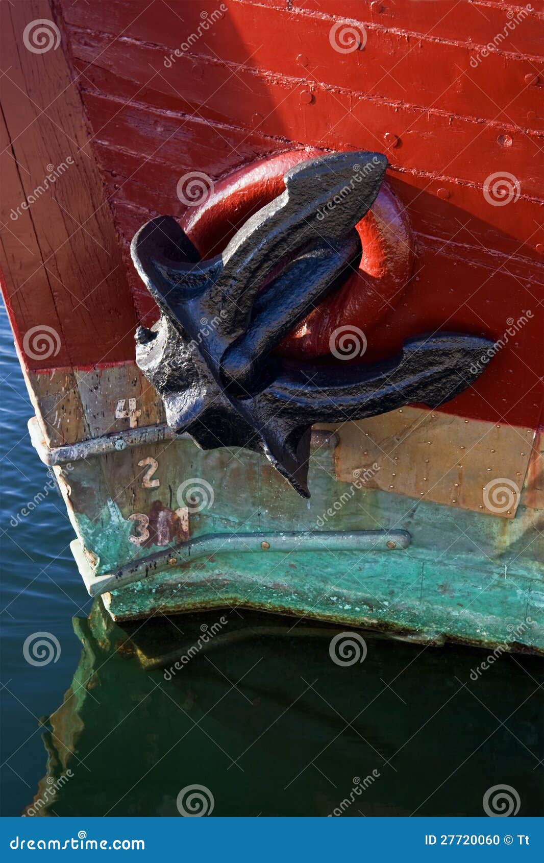 Anker stock photo. Image of water, detail, stem, vessel - 27720060