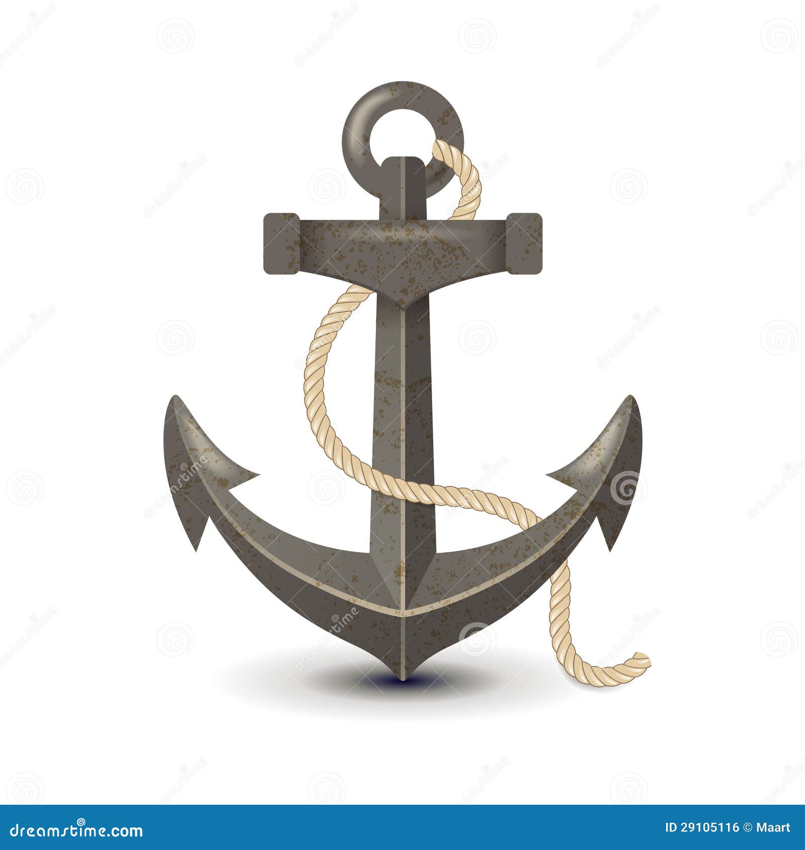 Anker vektor abbildung. Illustration von anstrich, einzeln - 29105116