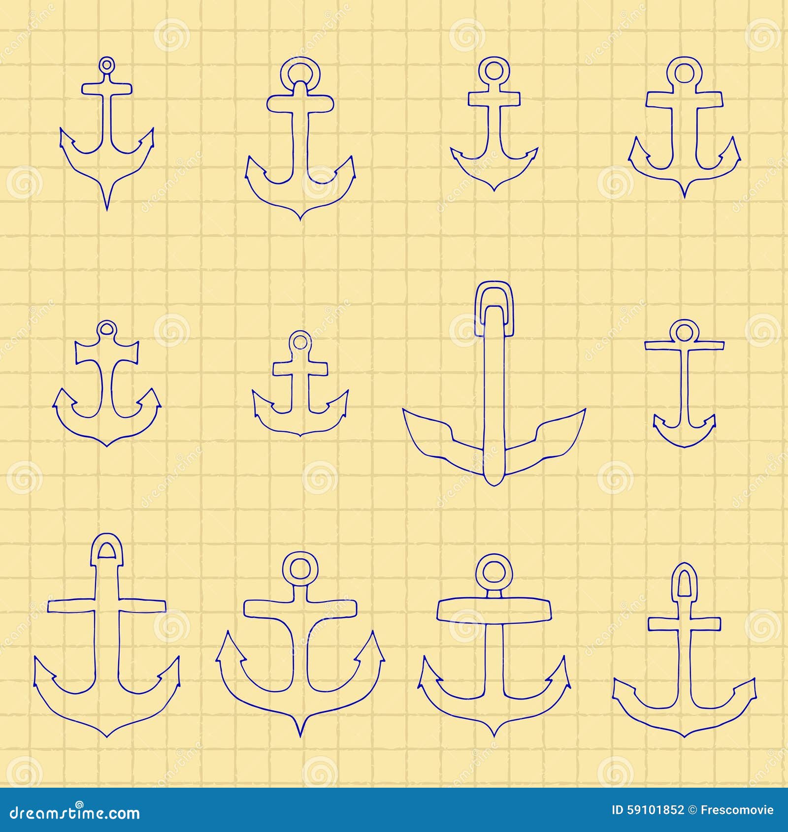 Anker vector illustratie. Illustration of reis, grunge - 59101852