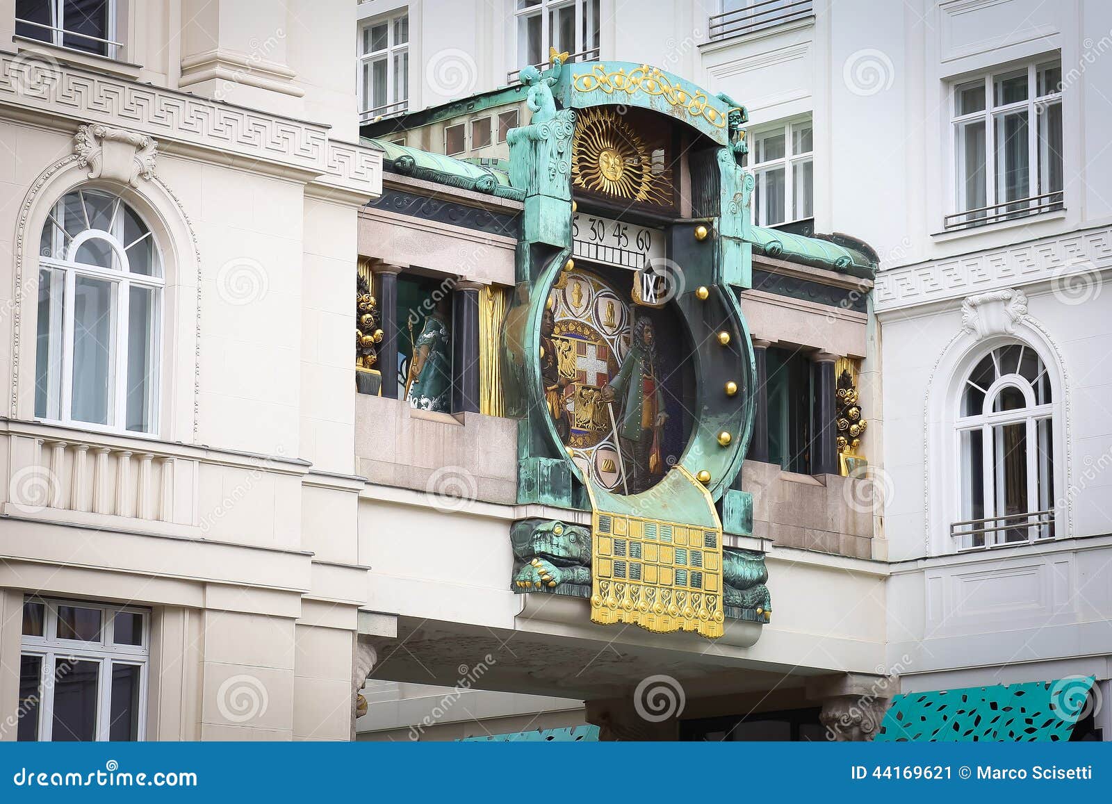 Anker Clock, Vienna stock image. Image of austria, outdoors - 44169621