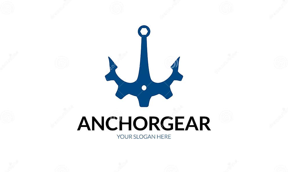 Anker Logo Template vektor abbildung. Illustration von marke - 103093671