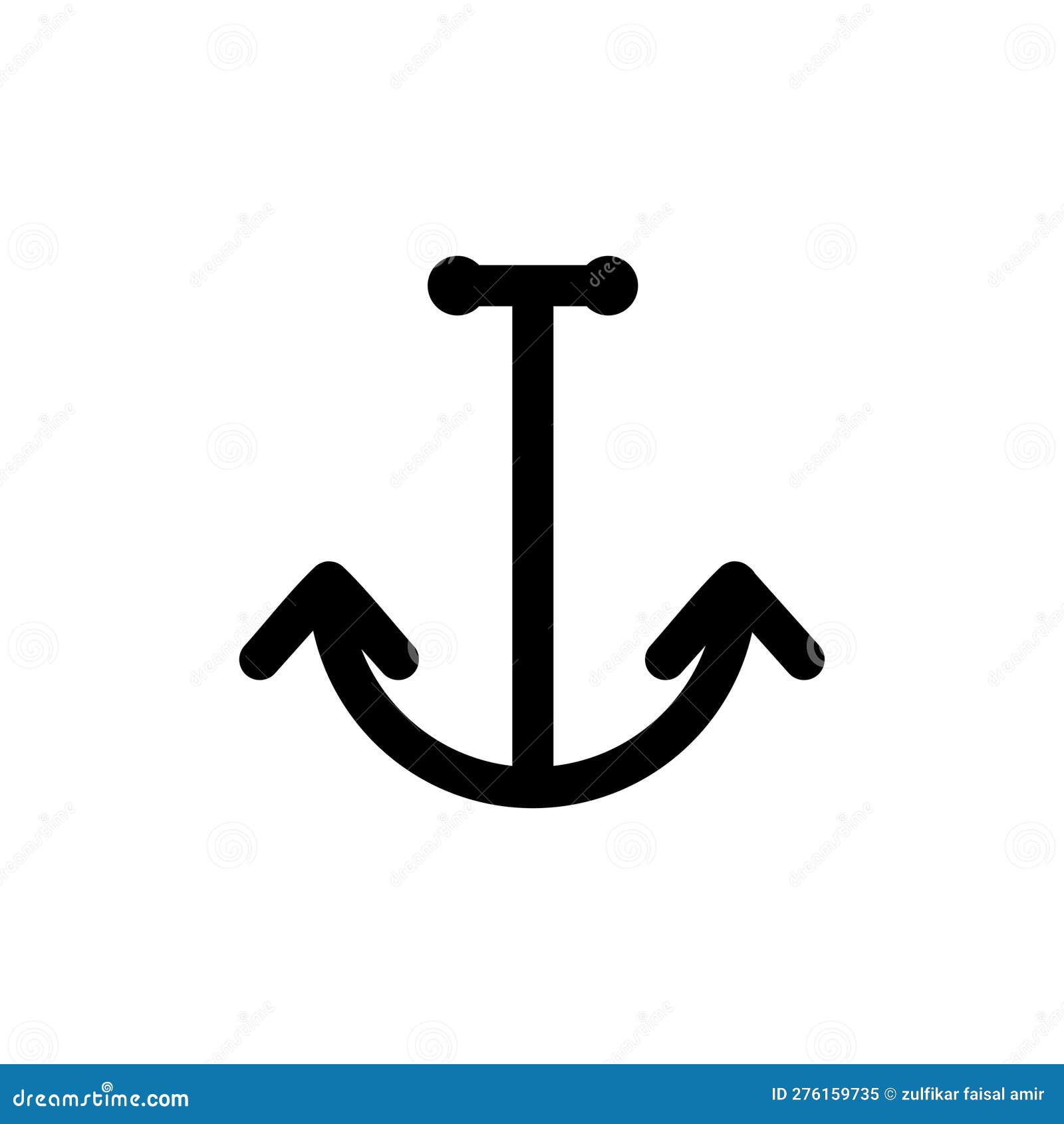 Ankerpictogram . Ankerteken. Marien Symbool Vector Illustratie ...