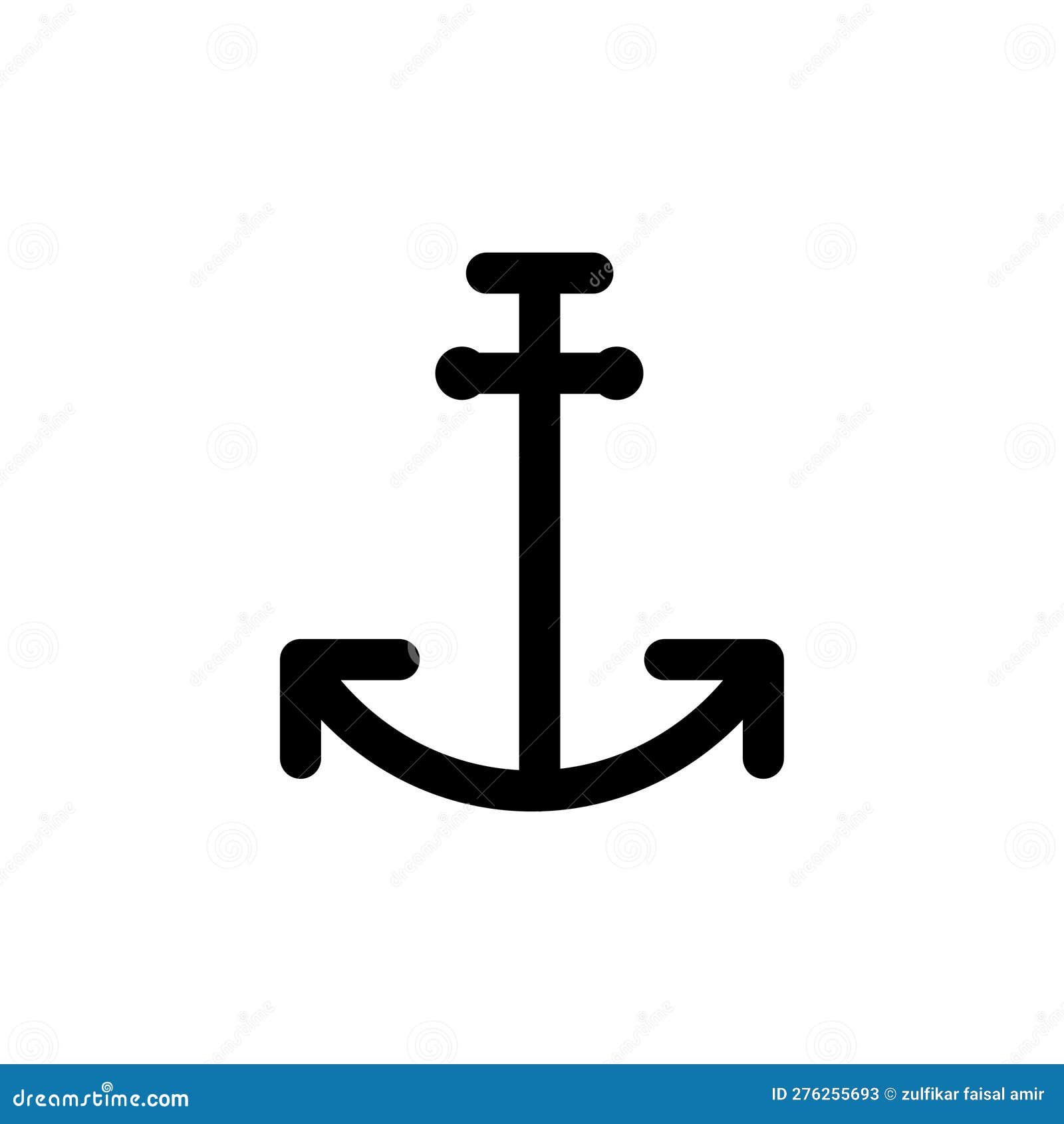 Ankerpictogram . Ankerteken. Marien Symbool Stock Illustratie ...