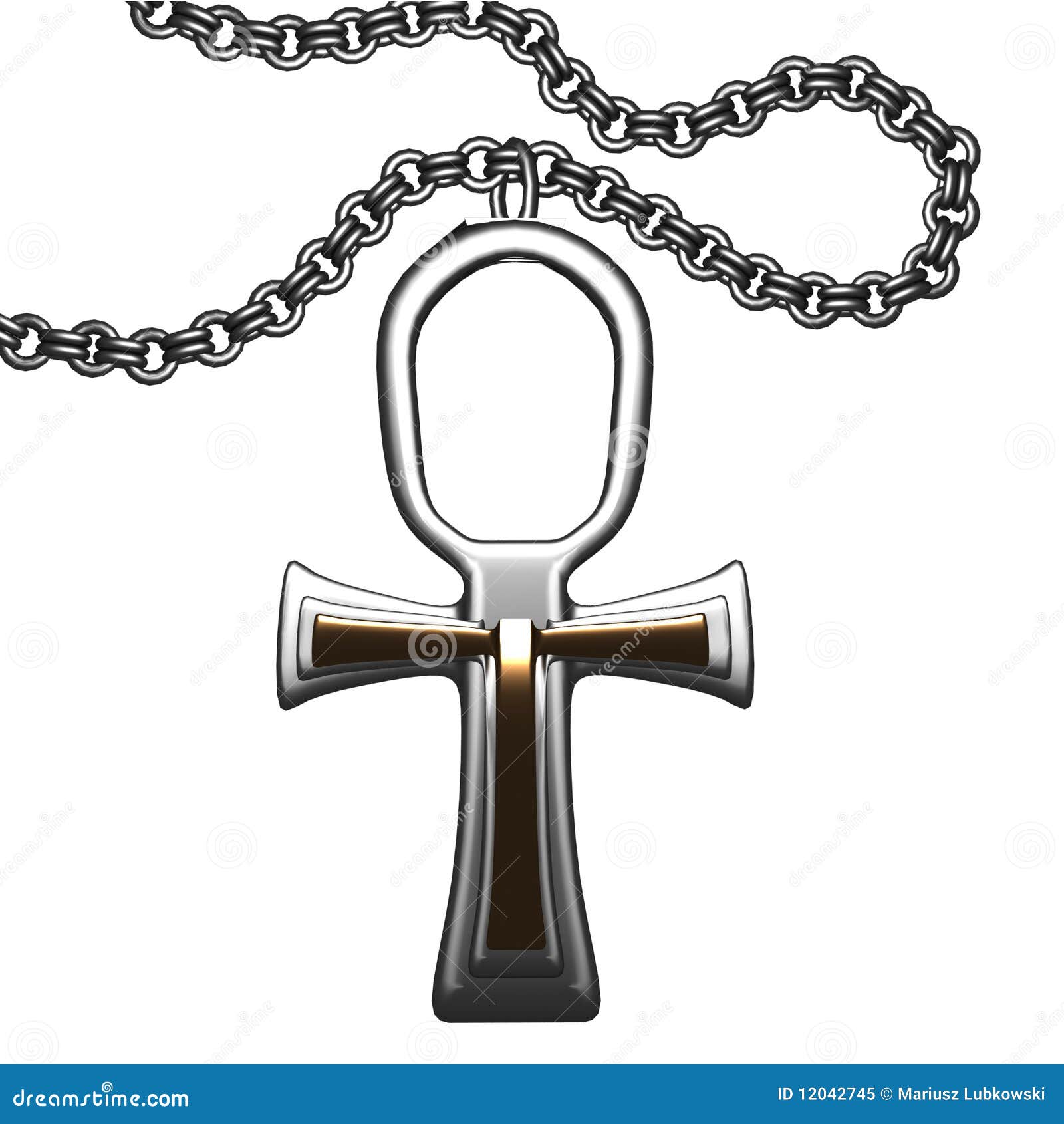 Ankh Cross stock illustration. Illustration of golden - 12042745