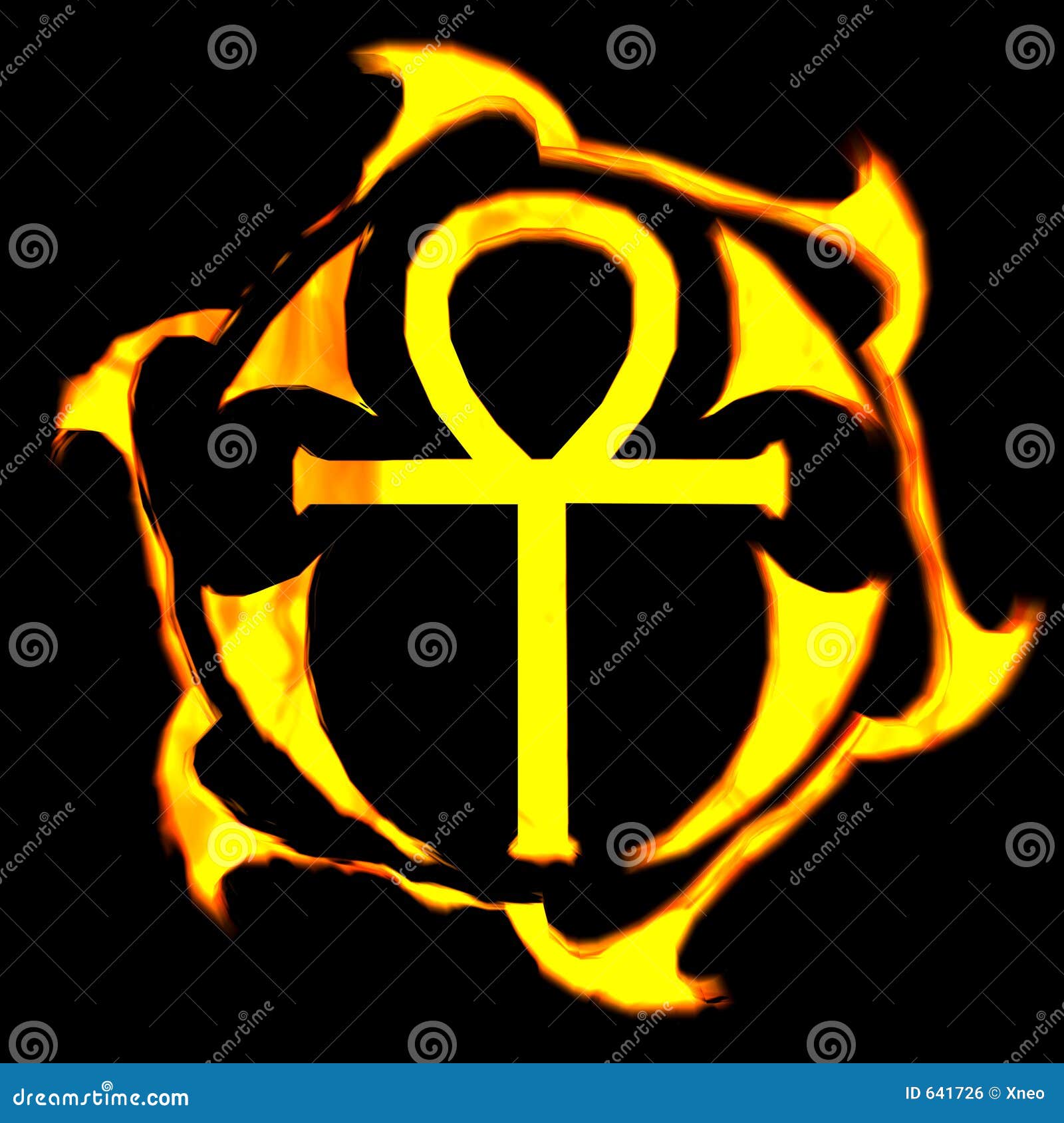 Ankh Cross stock illustration. Illustration of jewelry - 641726