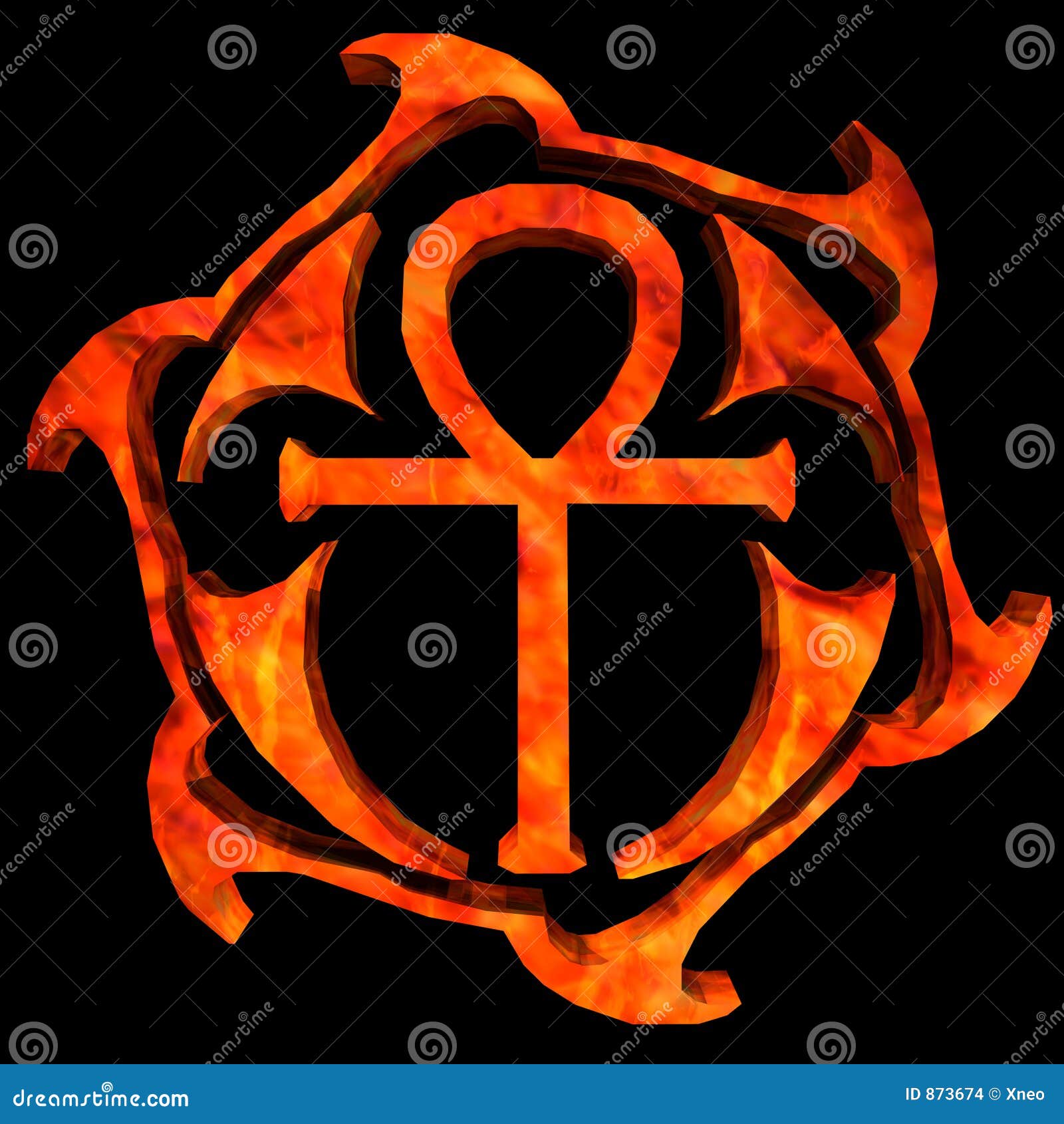 Gothic Ankh Wallpaper