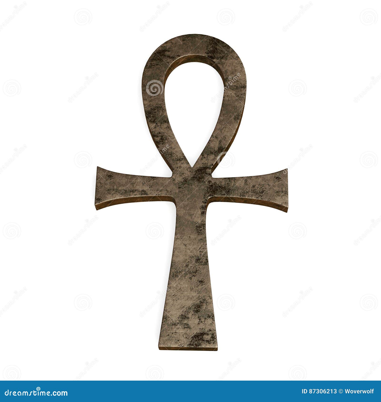 Ankh cross 3d rendering stock illustration. Illustration of sign - 87306213