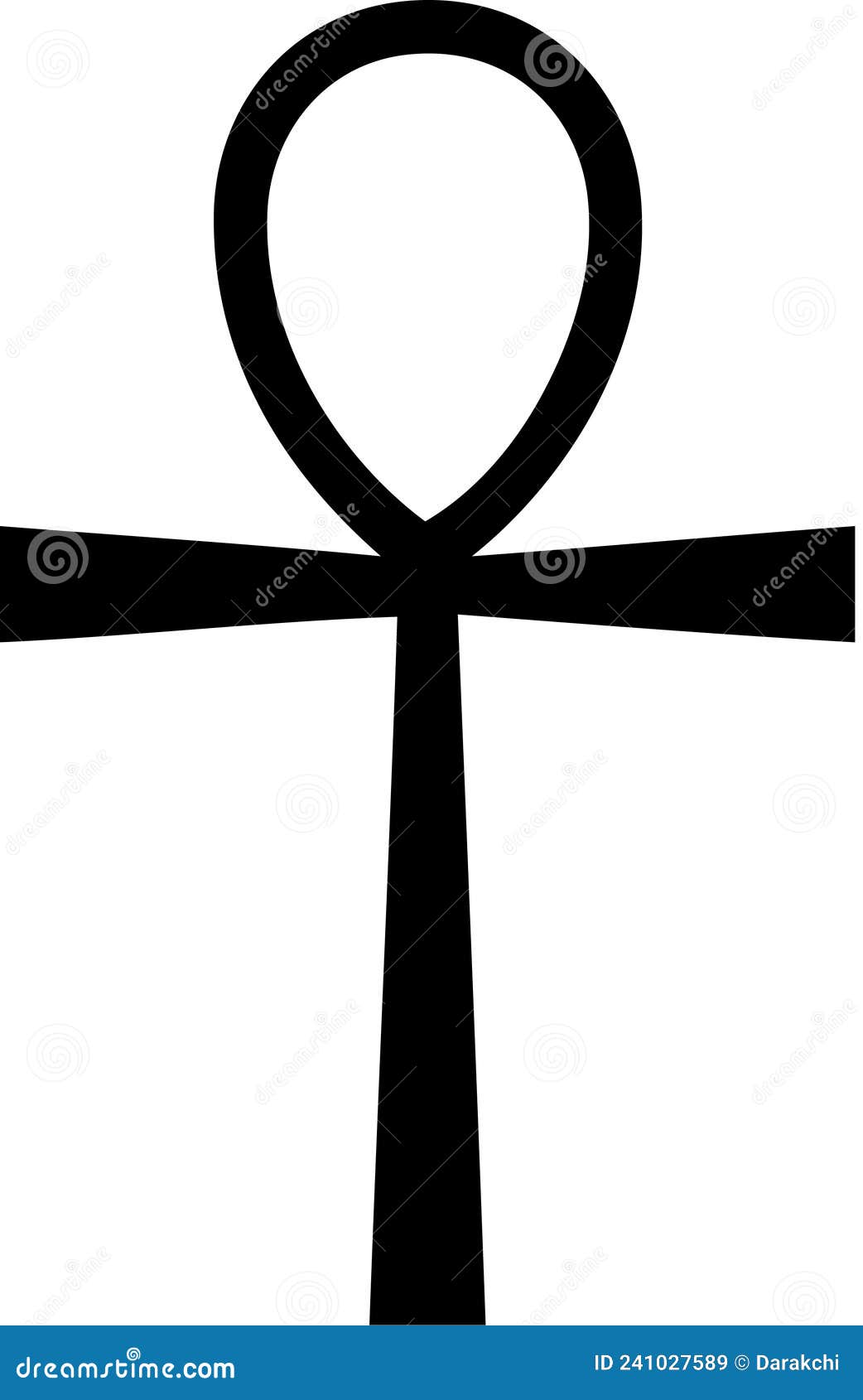 Ankh cross stock vector. Illustration of pray, ancient - 241027589