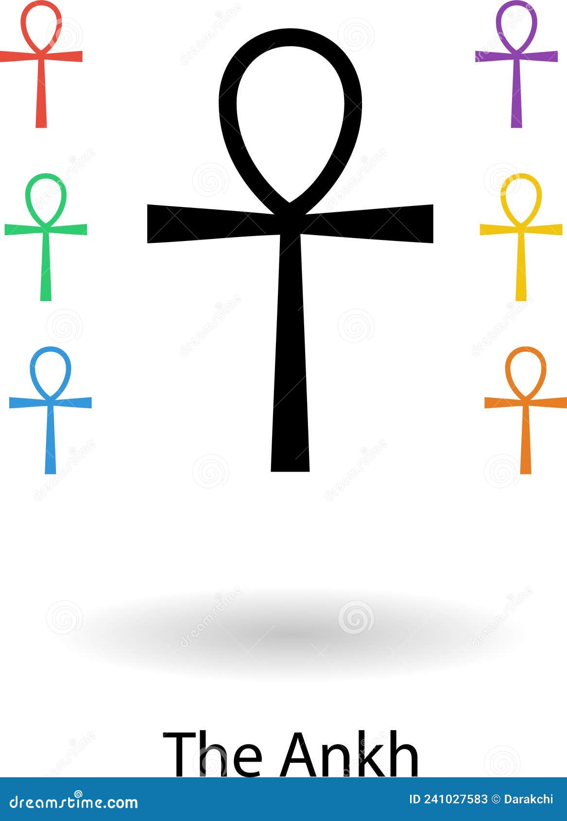 Ankh Tribal Tattoo Vector Illustration 7322788