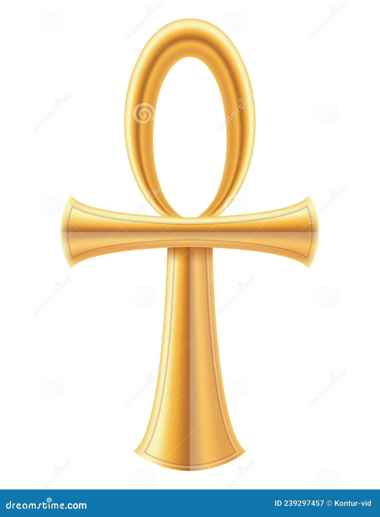 Ankh Symbol of Ancient Egypt Vector Illustration Stock Vector ...