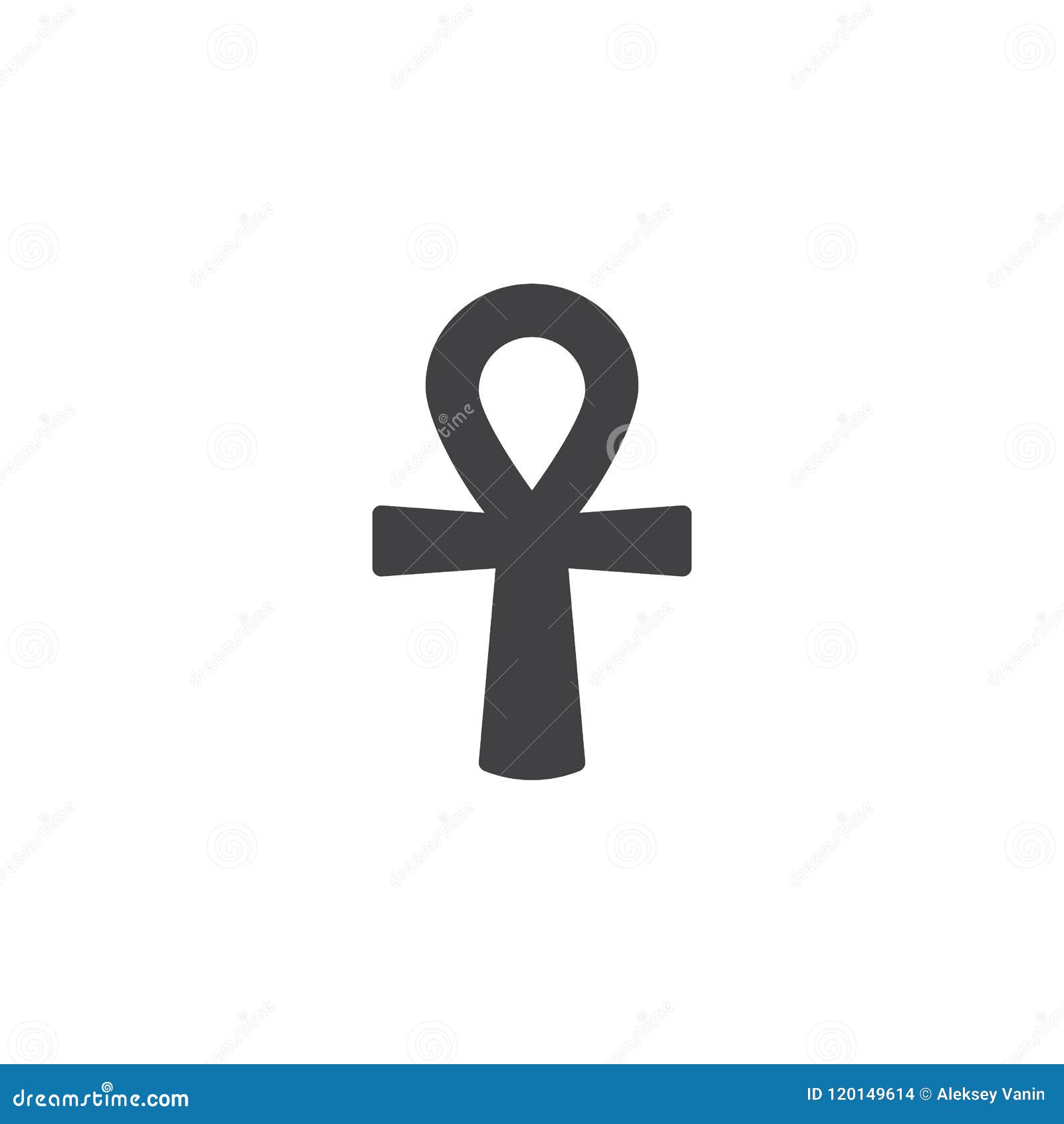 Ankh vector icon stock vector. Illustration of amulet - 120149614