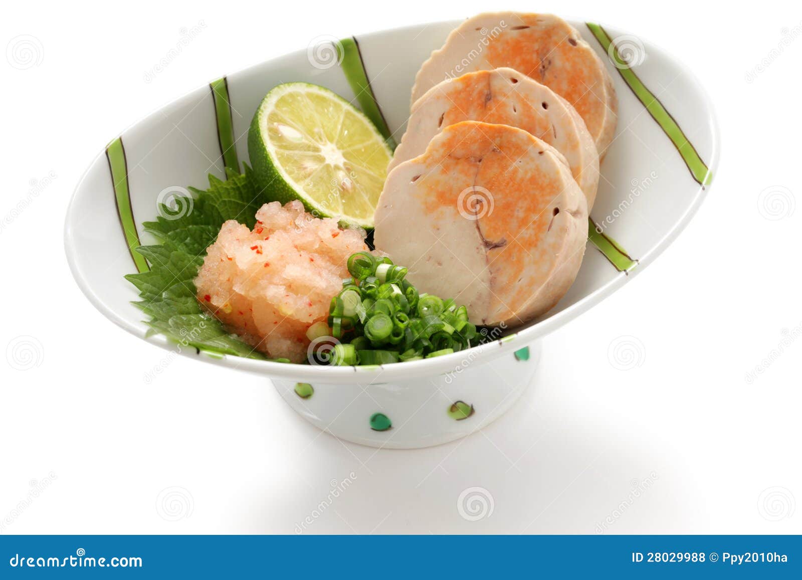 Ankimo, Steamed Monkfish Liver Stock Photo - Image of ankimo, green ...