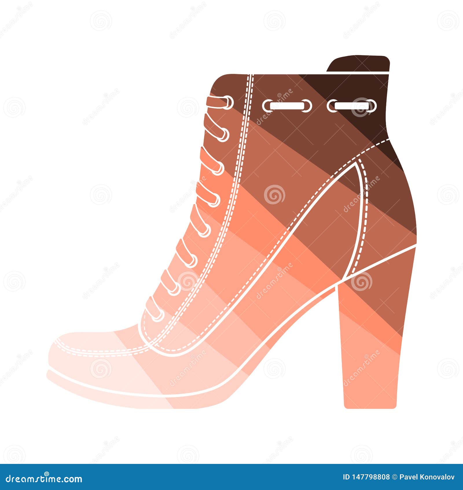 Ankle Boot Icon stock vector. Illustration of ankle - 147798808
