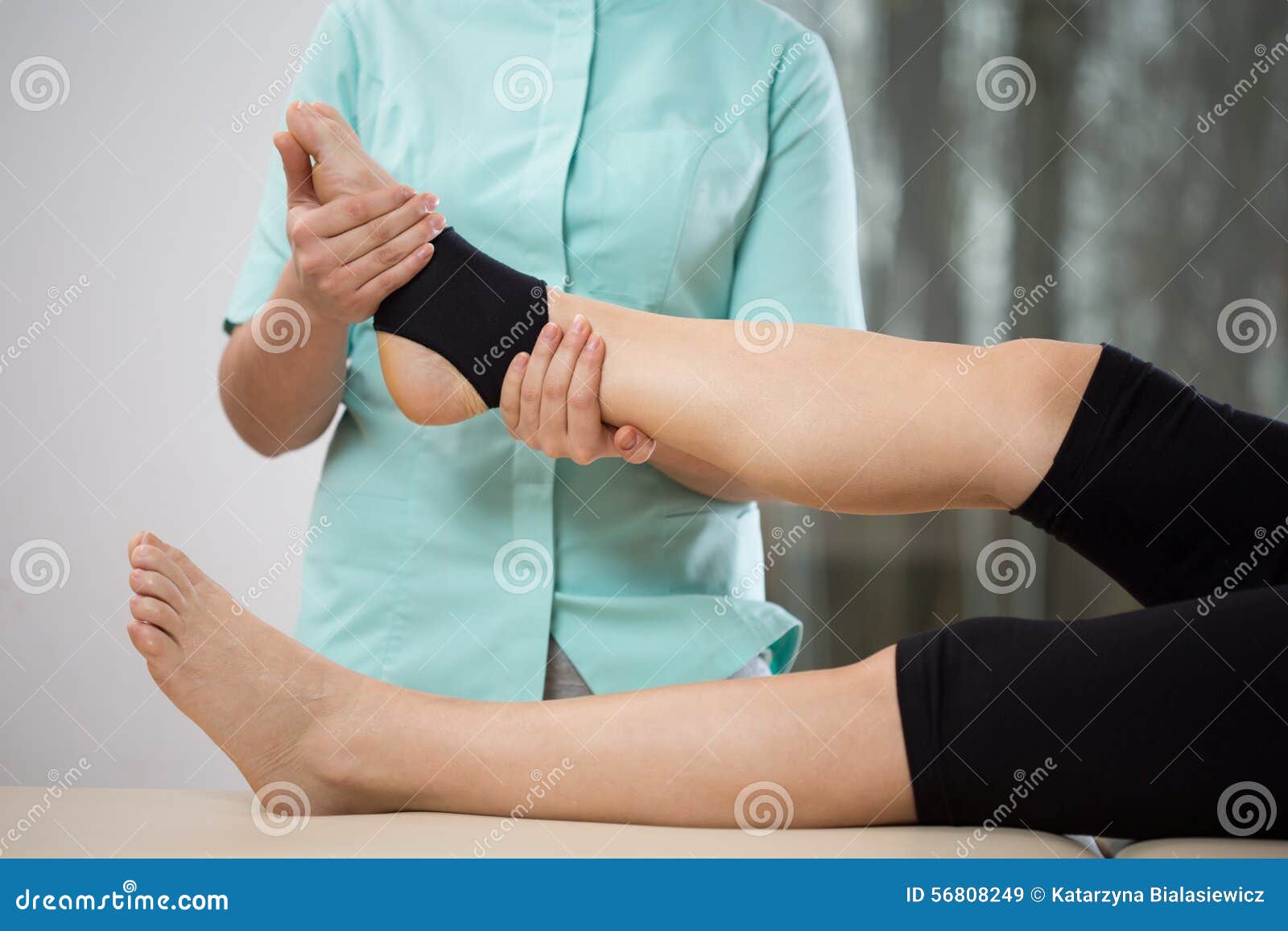 Ankle manipulation stock image. Image of joint, help - 56808249