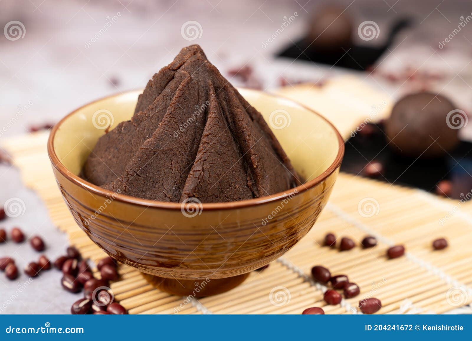 Anko Japanese Sweet Red Bean Paste Stock Photo - Image of filling ...