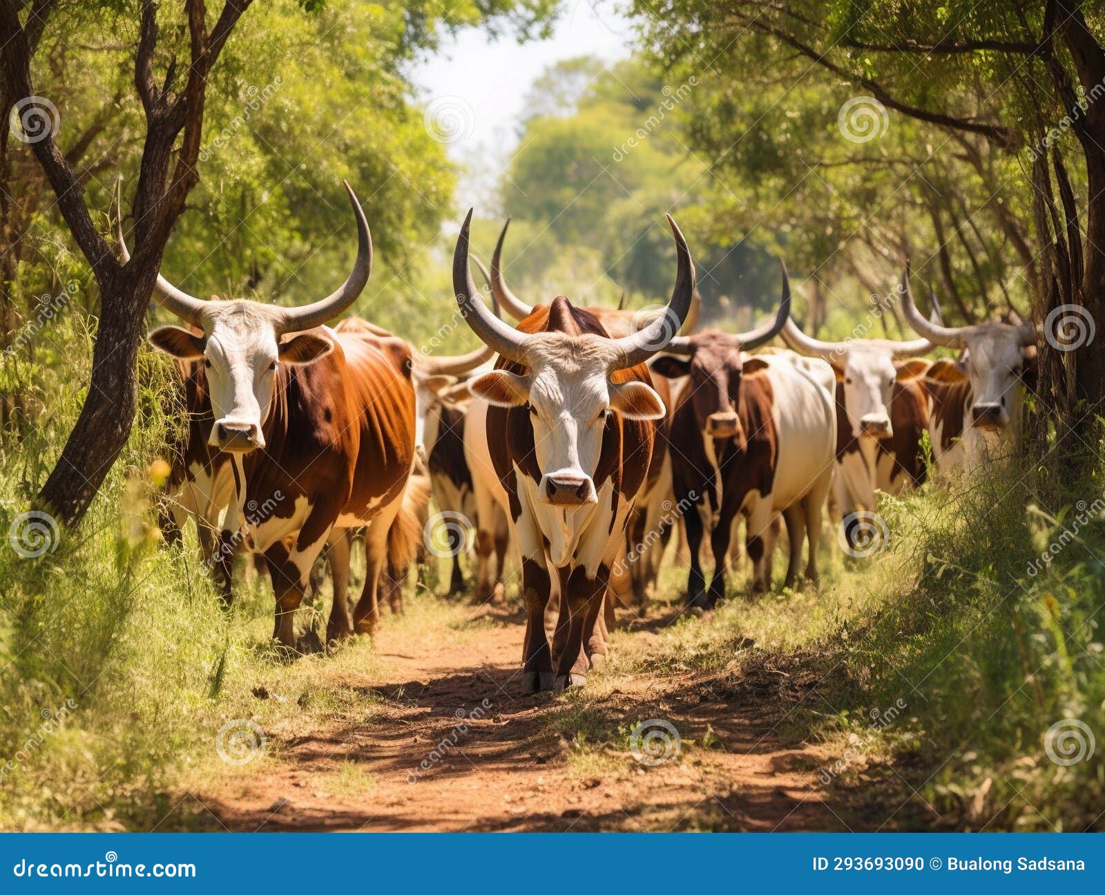 Ankole Cattle Royalty-Free Cartoon | CartoonDealer.com #293693090