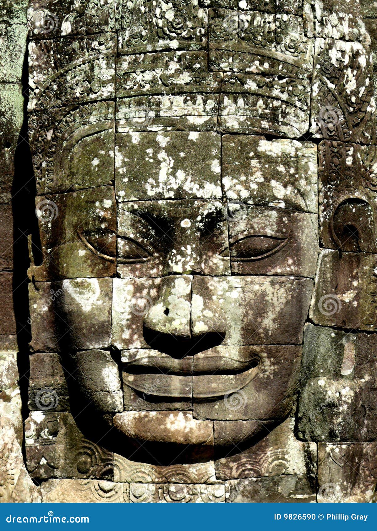 Ankor Wat stock photo. Image of ankor, thai, face, carved - 9826590