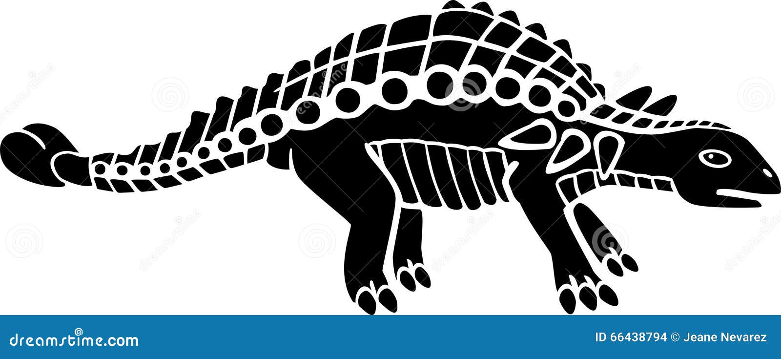 Ankylosaurus stock vector. Illustration of ankylosaur - 66438794