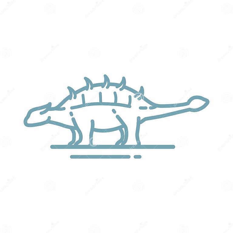 Ankylosaurus. Vector Illustration Decorative Design Stock Vector ...