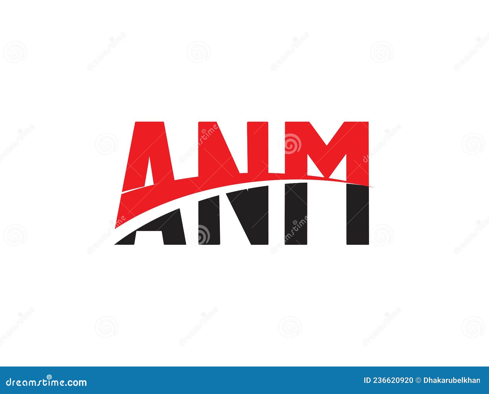 ANM Letter Initial Logo Design Vector Illustration Stock Vector ...